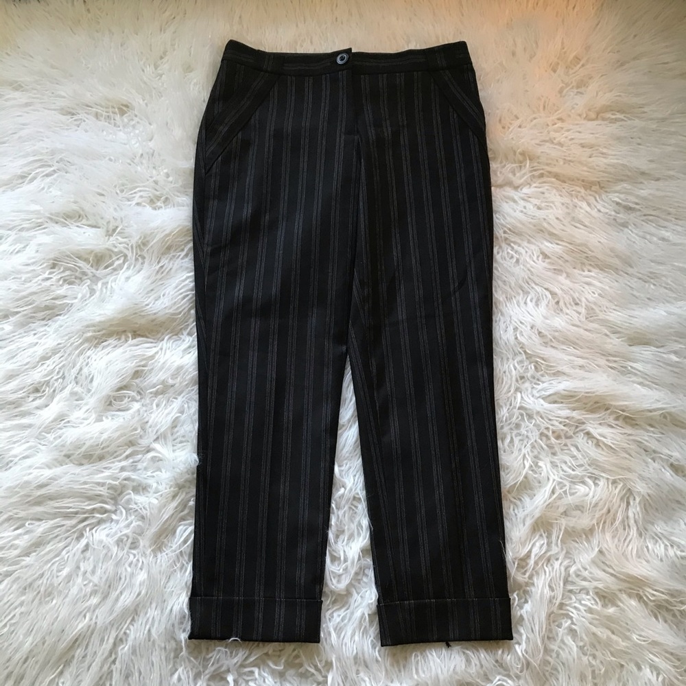Anthropologie Cartonnier Lou Taper Wool Trouser - Gem
